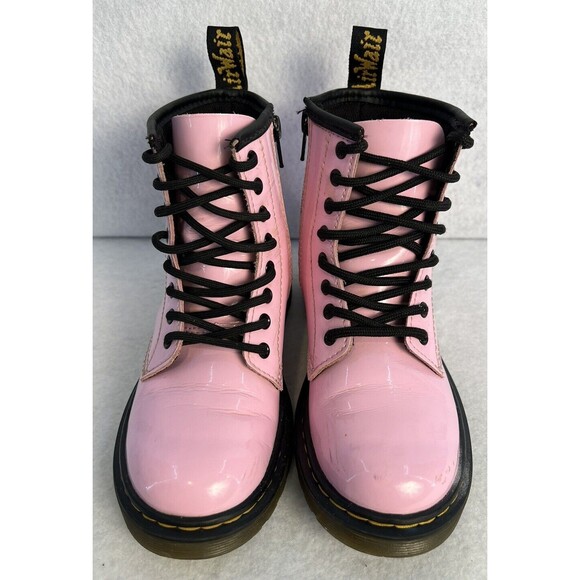 Dr. Martens | Shoes | Dr Doc Martens Girls Pink Boots Shoe 46 J Patent ...
